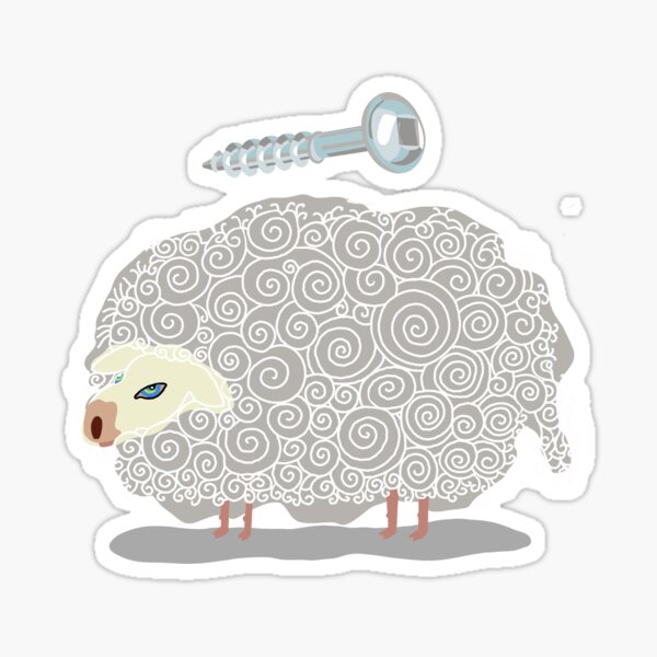 "Screw Ewe Lamb Sheep Fun" Sticker by workobeez | Redbubble