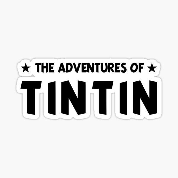 The Adventures Of Tintin Logo Stickers | Redbubble