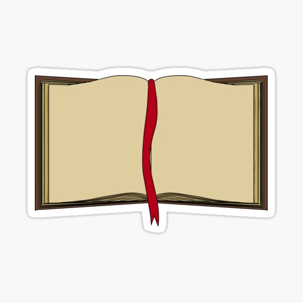 "Open book" Sticker by MJ-Blizzard | Redbubble