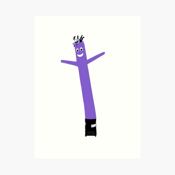 "inflatable tube man sticker" Art Print for Sale by piglet83 | Redbubble