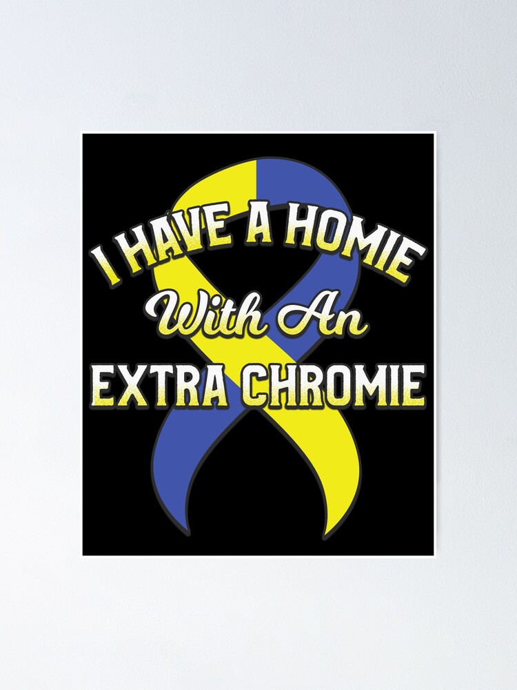 "Down Syndrome Awareness Gift - I Have A Homie With Extra Chromie ...