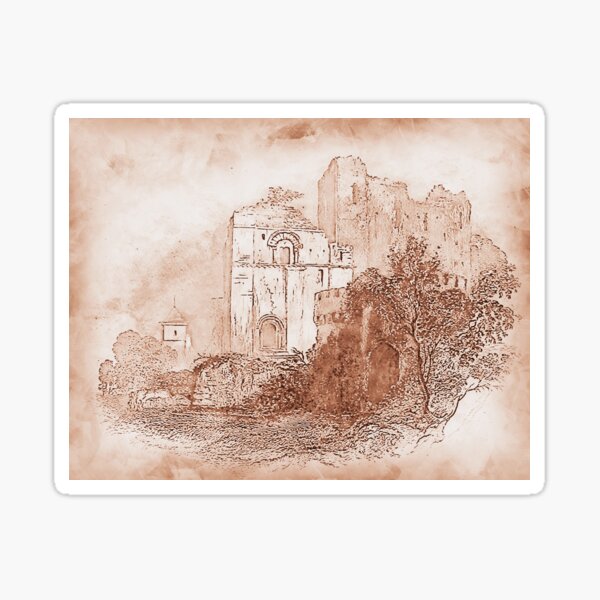 "Ancient Medieval Castle" Sticker for Sale by ErianAndre | Redbubble