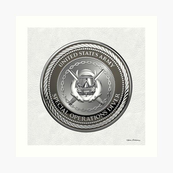 "U.S. Army Engineer Divers - Special Operations Diver Badge Special ...