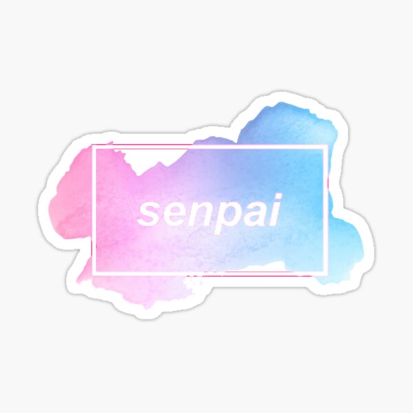 "Senpai Aesthetic" Sticker by NightQueen99 | Redbubble