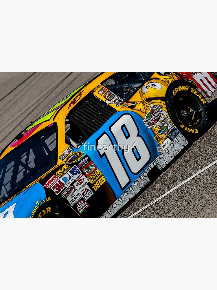 "18 NASCAR Kyle Bush" Sticker by fineartbyK | Redbubble