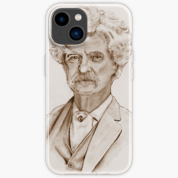 "Mark Twain, Pencil Drawing, Original Art, Old Authors, Samuel Clemens ...