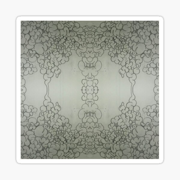 "Mirror Effect Trippy Dragon" Sticker by 3ickhammer | Redbubble