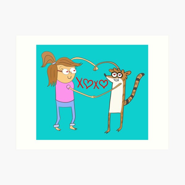 "XOXO Rigby and Eileen Regular Show/Valentines Day" Art Print for Sale ...