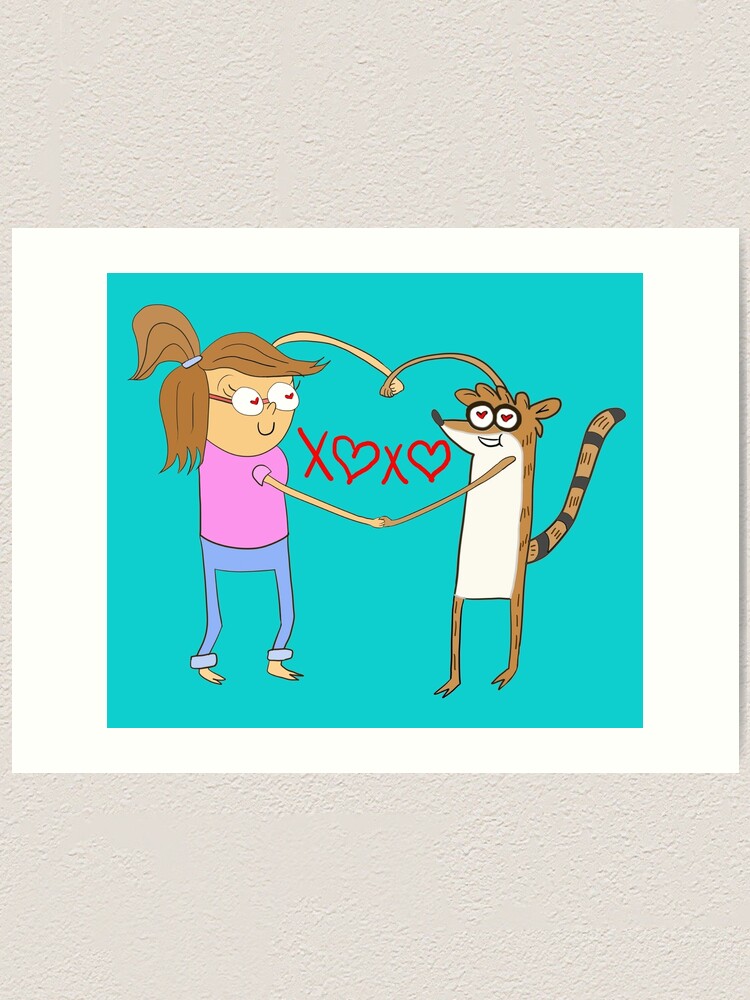 "XOXO Rigby and Eileen Regular Show/Valentines Day" Art Print for Sale ...