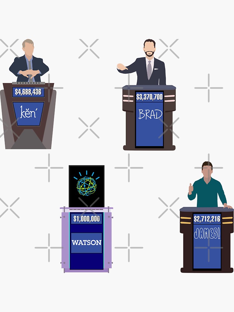 "Heroes of Quiz Shows: Greatest of All Time at the Podium | Sticker Set ...
