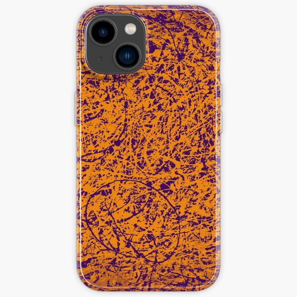 "Abstract Jackson Pollock Painting Original Art Titled: Orange Puff ...