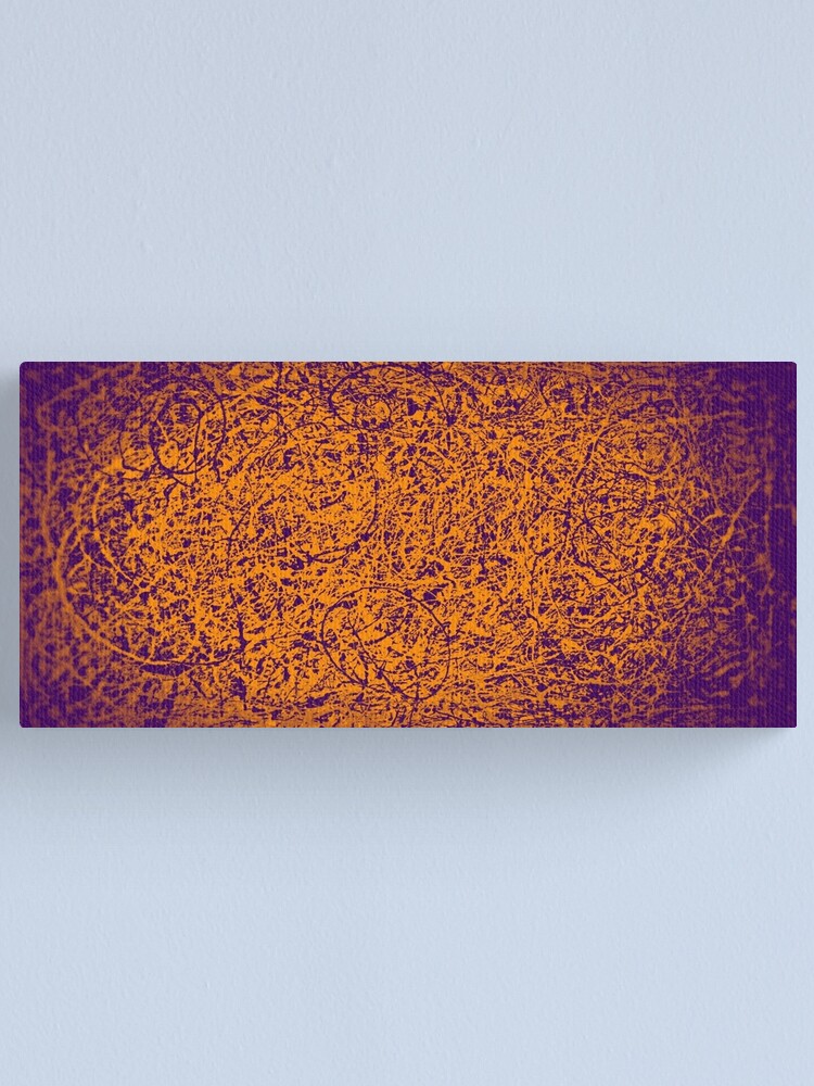 "Abstract Jackson Pollock Painting Original Art Titled: Orange Puff ...