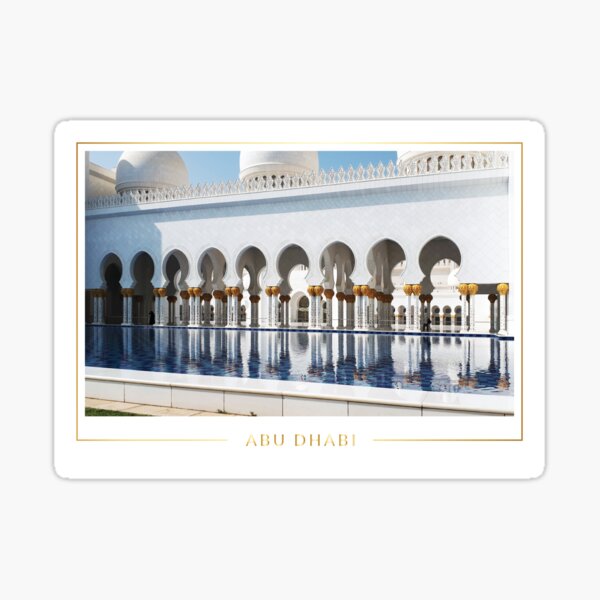 "Sheikh Zayed Grand Mosque" Sticker for Sale by dk-design85 | Redbubble