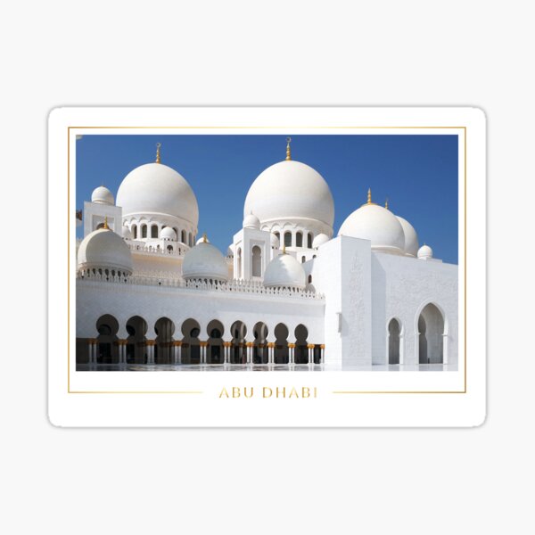 "Sheikh Zayed Grand Mosque" Sticker for Sale by dk-design85 | Redbubble