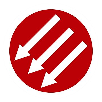 "Iron Front Arrows Red, White, Blue" Sticker for Sale by IFUSA | Redbubble