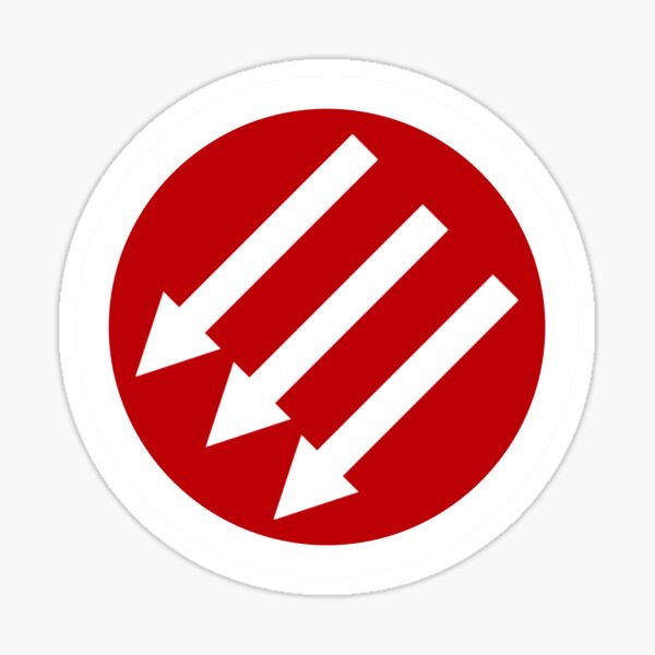 "Iron Front Arrows Red, White, Blue" Sticker for Sale by IFUSA | Redbubble