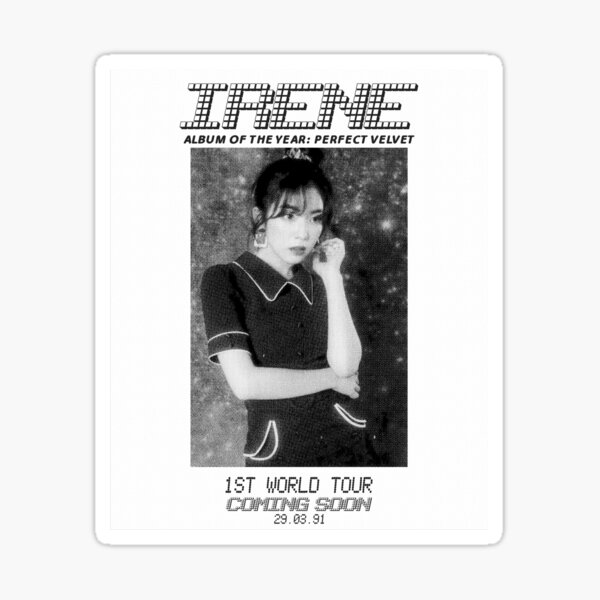 "IRENE 1991 TOUR" Sticker for Sale by dreamersclub | Redbubble
