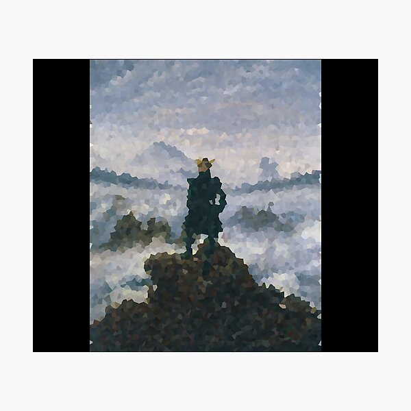 "Caspar David Friedrich - Das Nebelmeer / Wanderer above the Sea of Fog ...