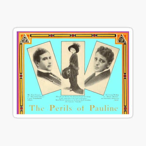 "PEARL WHITE The Perils of Pauline silent movie classic SERIAL Crane ...