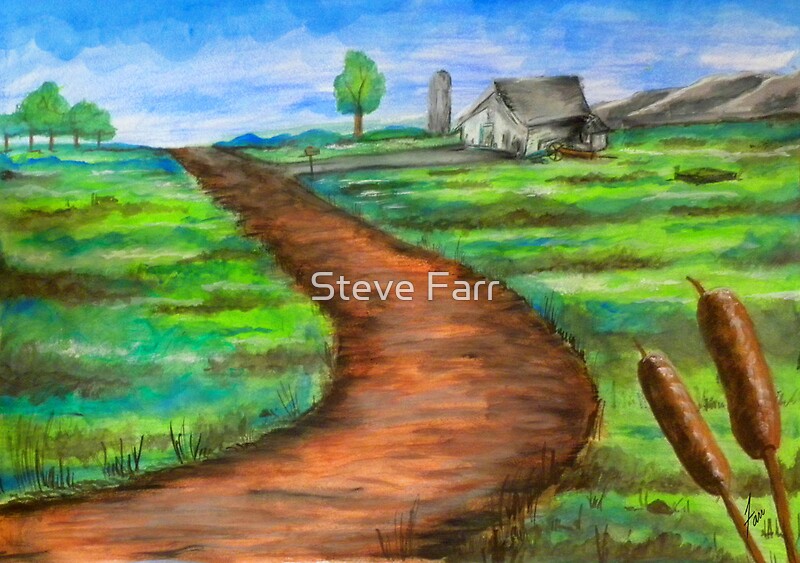 ""The Dirt Road"" by Steve Farr | Redbubble