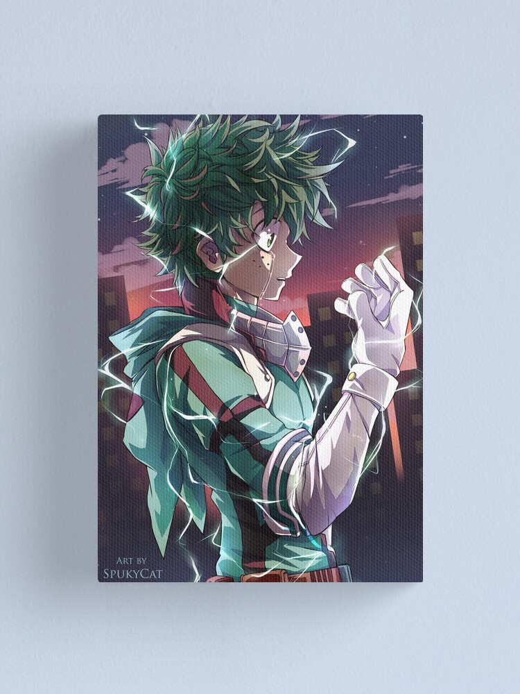 "Deku BNHA" Canvas Print for Sale by SpukyCat | Redbubble