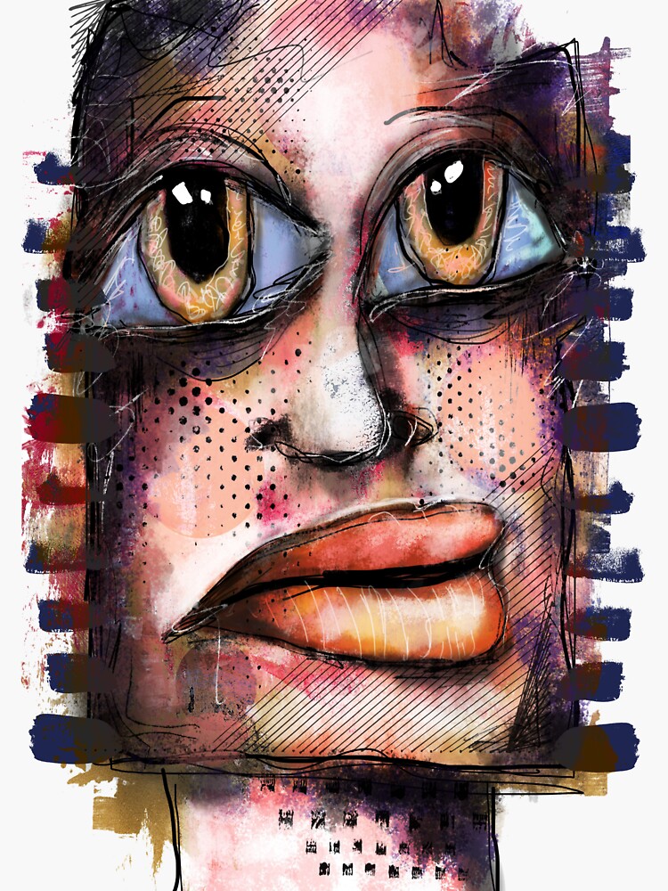 "Abner" Sticker for Sale by JGmitterart | Redbubble