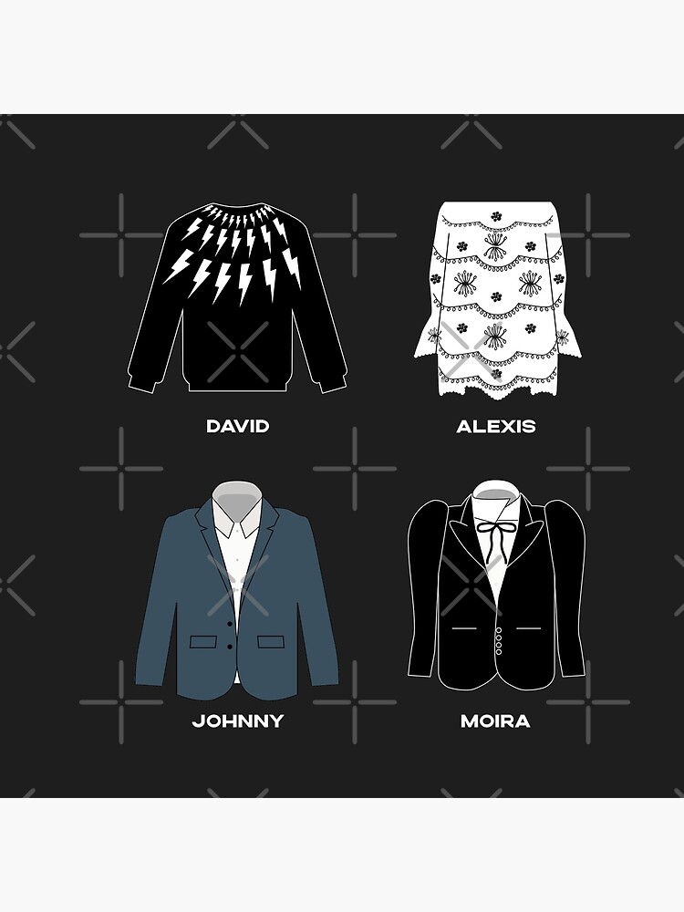 "Schitt's Creek Iconic Costumes for David Rose, Johnny Rose, Moira Rose ...