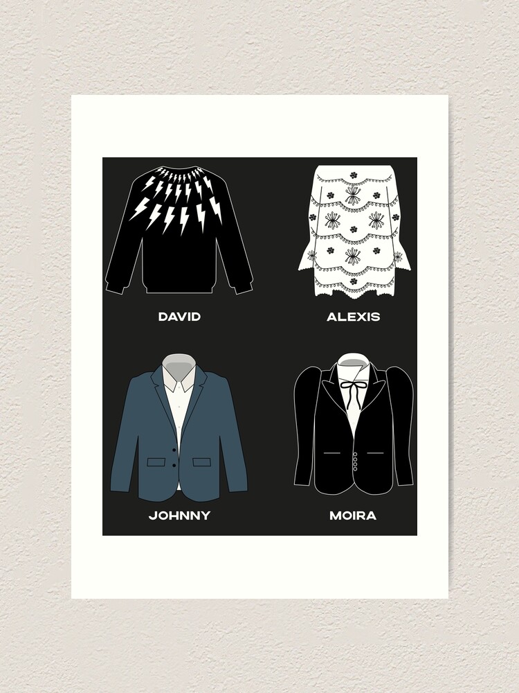 "Schitt's Creek Iconic Costumes for David Rose, Johnny Rose, Moira Rose ...