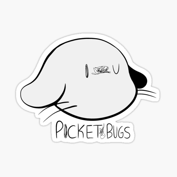 "Pocket Bugs Logo" Sticker by Pocketbugs | Redbubble