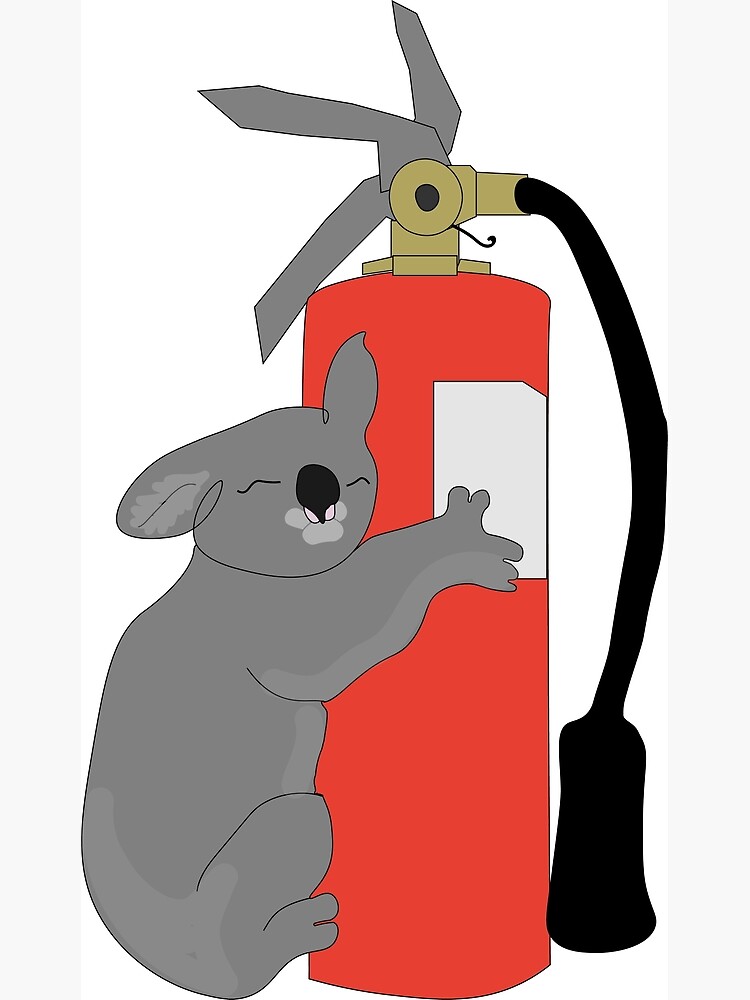 "Australian Bushfire Koala" Poster for Sale by amandabruha | Redbubble