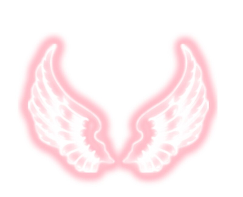 "PINK ANGEL GLOW WINGS" by annabellagofis | Redbubble