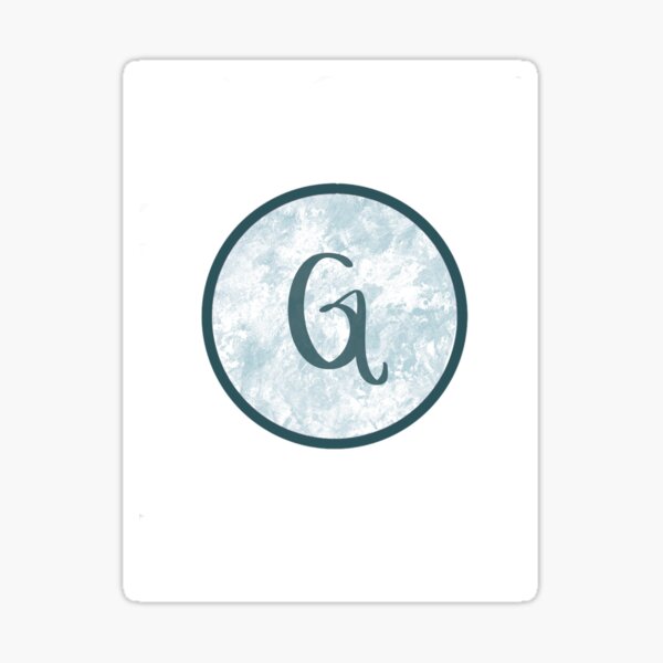 "Monogram G" Sticker by abigalecarson | Redbubble