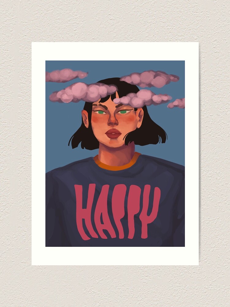 "Happy " Art Print by heyitsmeilene | Redbubble