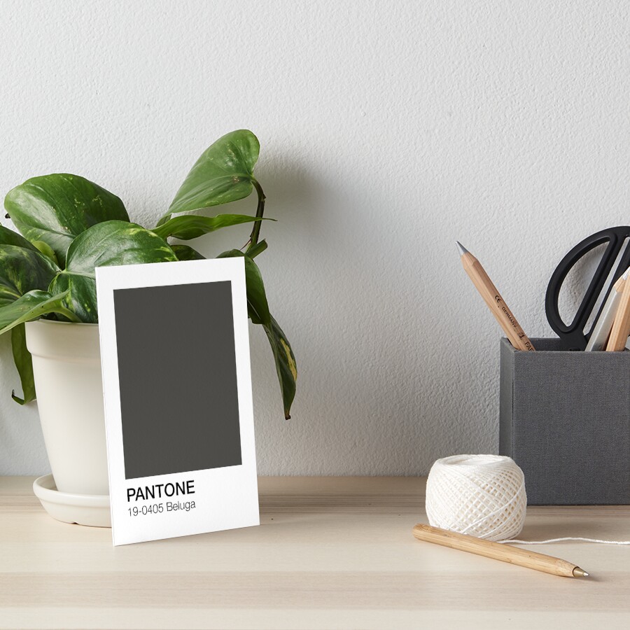 "Beluga Pantone Shade " Art Board Print by allilapps | Redbubble