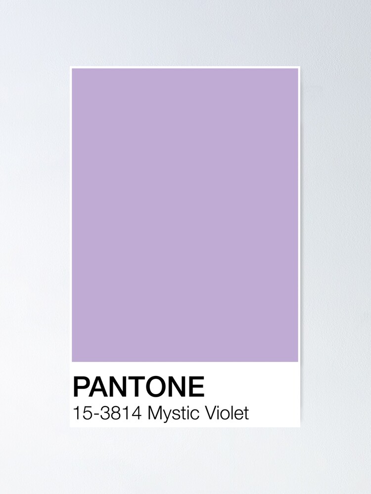 "Mystic Violet Pantone Shade " Poster for Sale by allilapps | Redbubble