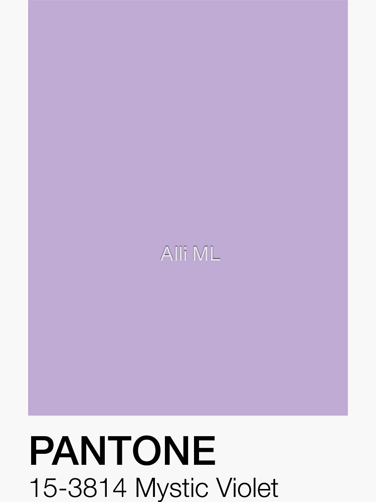 "Mystic Violet Pantone Shade " Sticker for Sale by allilapps | Redbubble