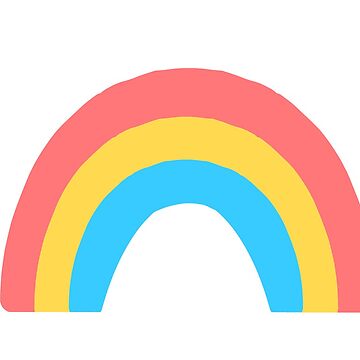"Cute Simple 3 coloured Rainbow " Art Board Print for Sale by Gen3vi ...