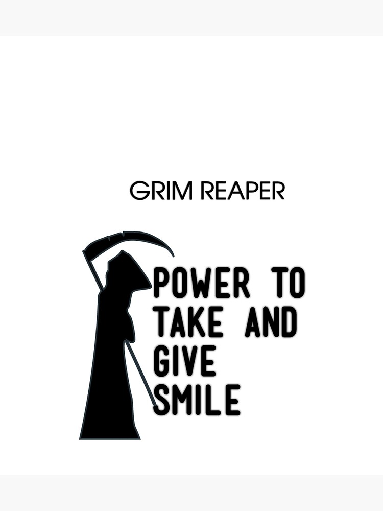 "GRIM REAPER THAT REAPS SMILE" Art Print by Ajayarjun45 | Redbubble