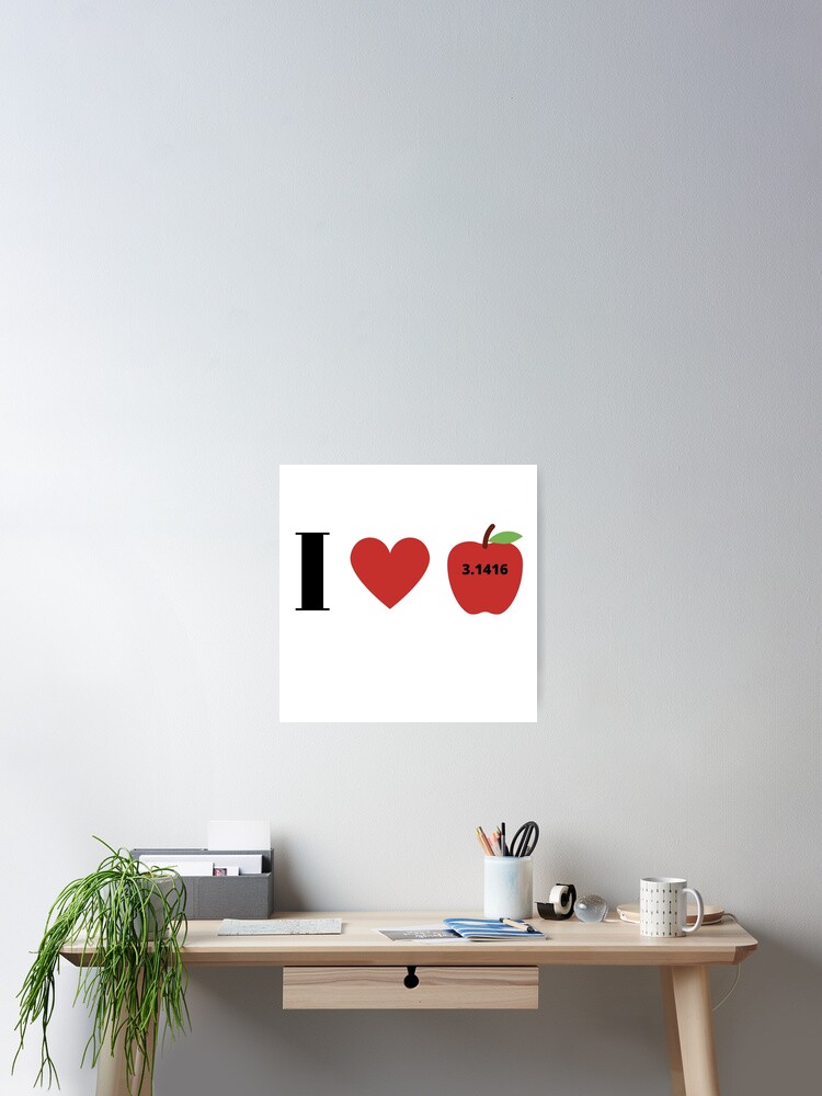 "I Love Apple Pie Rebus" Poster for Sale by RebusTees | Redbubble