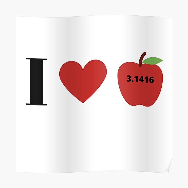 "I Love Apple Pie Rebus" Poster for Sale by RebusTees | Redbubble