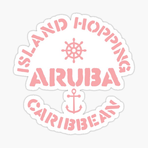 "Aruba Caribbean Island Hopping" Sticker for Sale by CoolYule | Redbubble