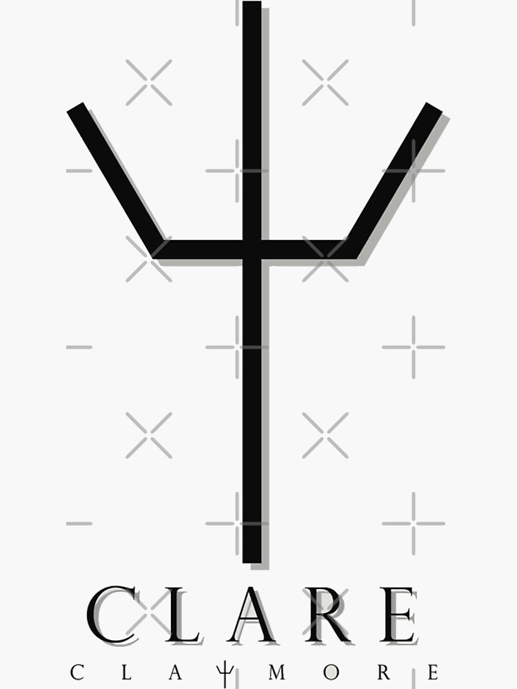 "Claymore clare" Sticker by BryceJD | Redbubble