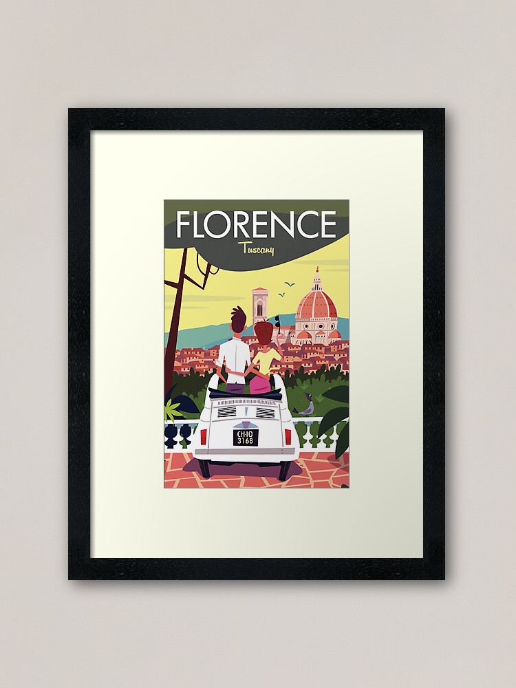 "Florence poster" Framed Art Print for Sale by Gary Godel | Redbubble
