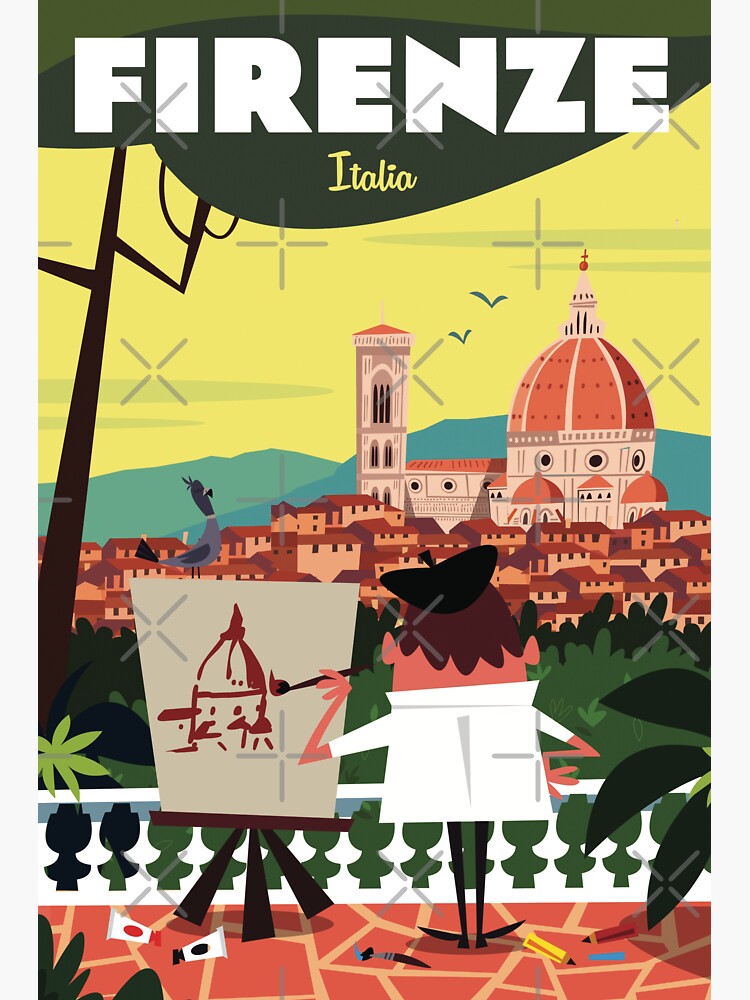 "Firenze poster" Sticker for Sale by GAGodel | Redbubble