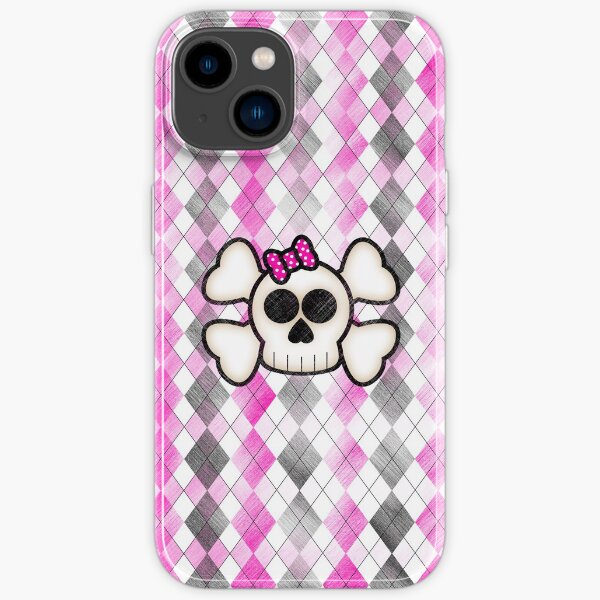 "Kawaii Emo Girls Skull and Crossbones" iPhone Case for Sale by ...