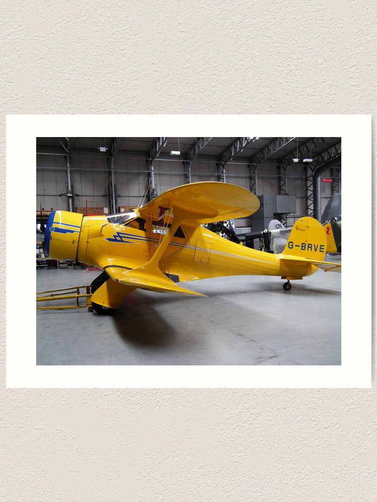 "Beechcraft D.17S Staggerwing" Art Print for Sale by largoman63 | Redbubble