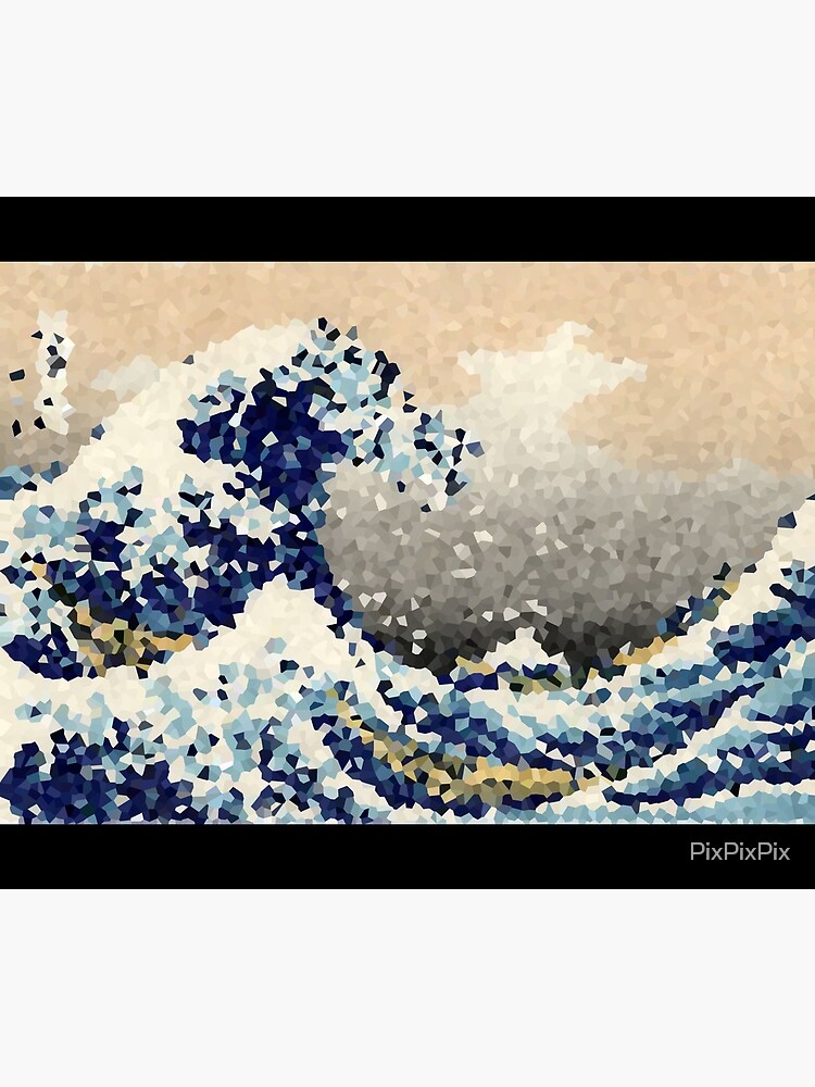 "Hokusai - The Great Wave off Kanagawa - Pixelated Art - Guess the ...