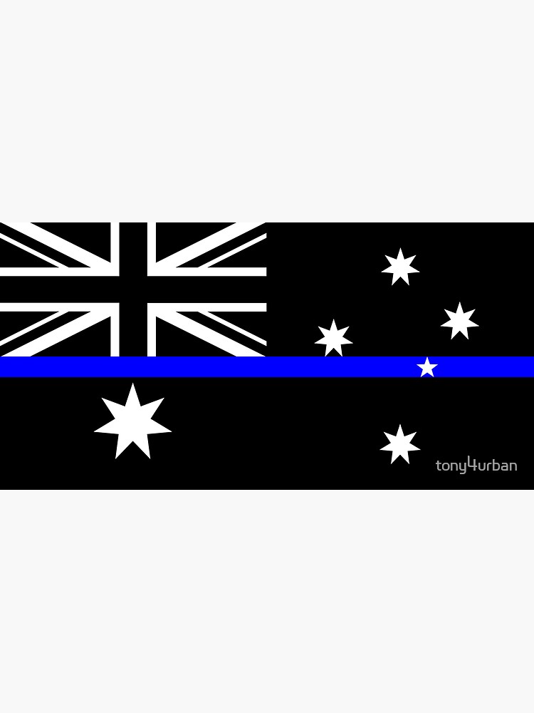"australia thin blue line flag" Sticker by tony4urban | Redbubble