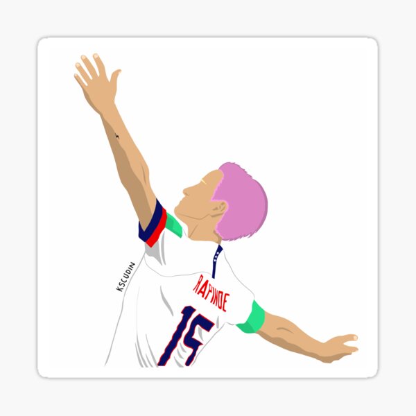 "Megan Rapinoe (USWNT)" Sticker by kscudin | Redbubble