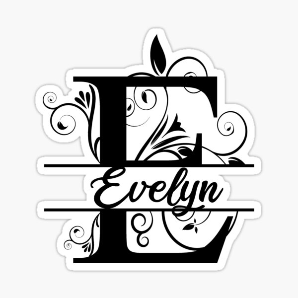 "Personalized Name Monogram E - Evelyn - Letter E" Sticker for Sale by ...